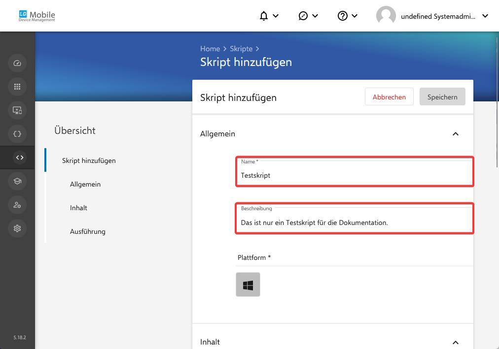 Skripte - Dokumentation
